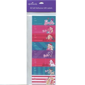 Barbie Hallmark Christmas Gift Labels 40 Pack - Thomas Online