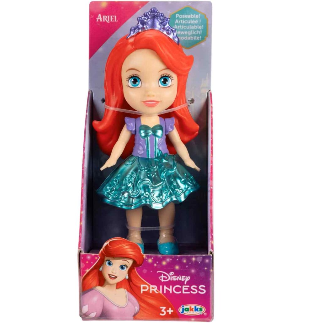 Disney Princess Ariel Mini Toddler Doll 7.6cm Posable Figure - Thomas ...