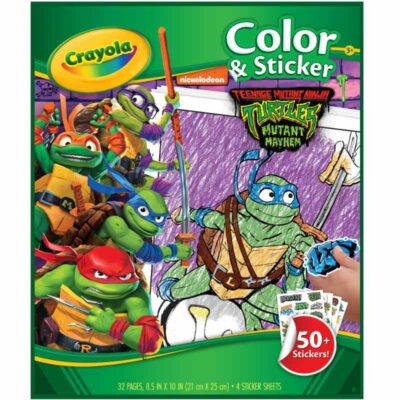 Crayola Colour and Sticker Book - Teenage Mutant Ninja Turtles - Thomas ...