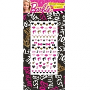 Barbie Sticker Sheet - Glitter - 38 Stickers - Thomas Online