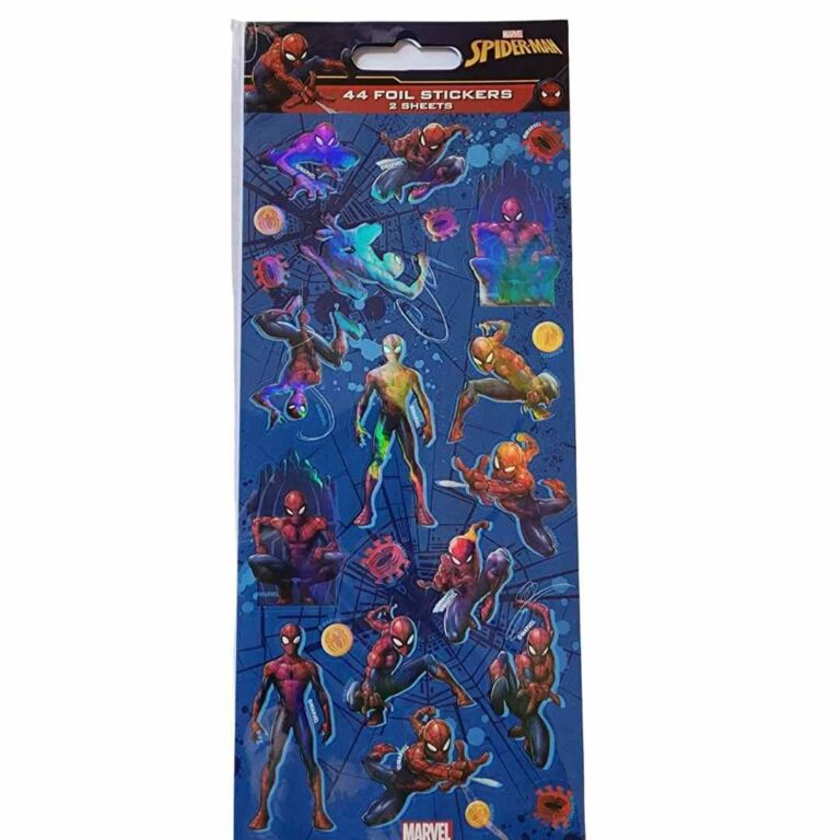 Spiderman Sticker Sheet - Holographic - 44 Stickers - Thomas Online