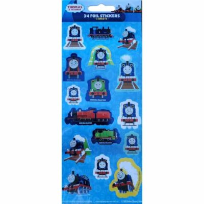 Thomas and Friends Sticker Sheet - Foil - 34 Stickers - Thomas Online