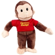 Curious George Soft Toy - Red Tshirt - Thomas Online