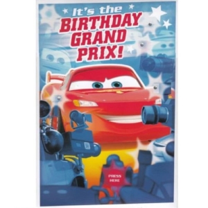 Disney Cars Birthday Card - Interactive Card - Thomas Online
