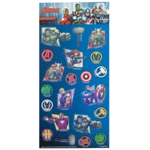 Avengers Sticker Sheet - Halographic - 43 Stickers - Thomas Online