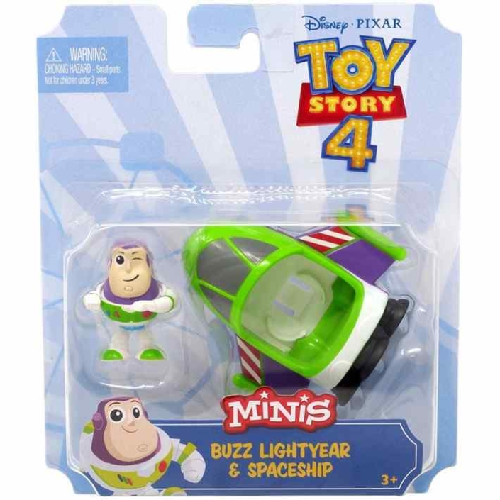 Toy Story 4 - Mini Figure + Vehicle - Buzz Lightyear and Spaceship ...