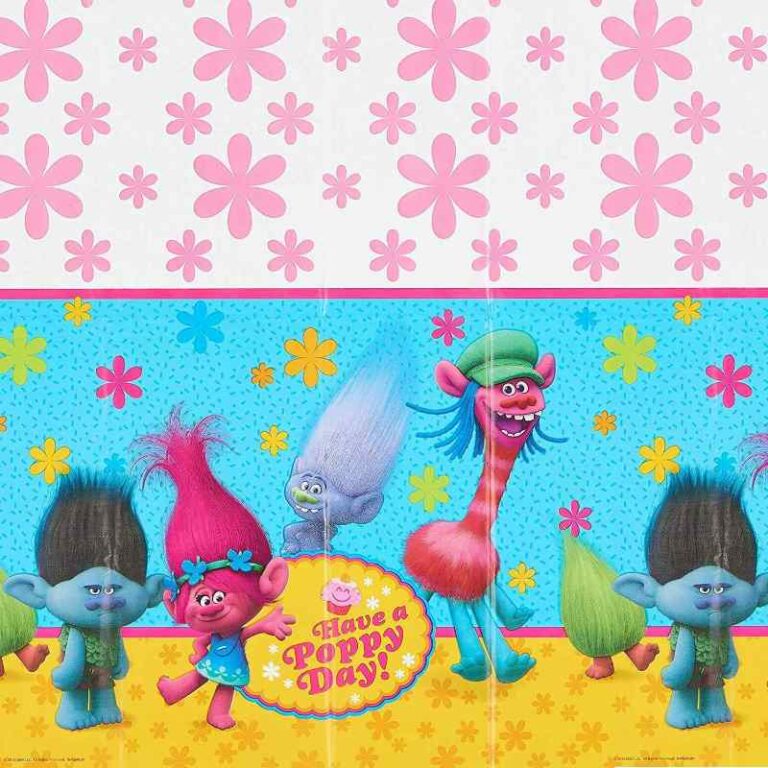 Trolls Tableware - Paper Plates - 17cm - 8 Pack - Thomas Online