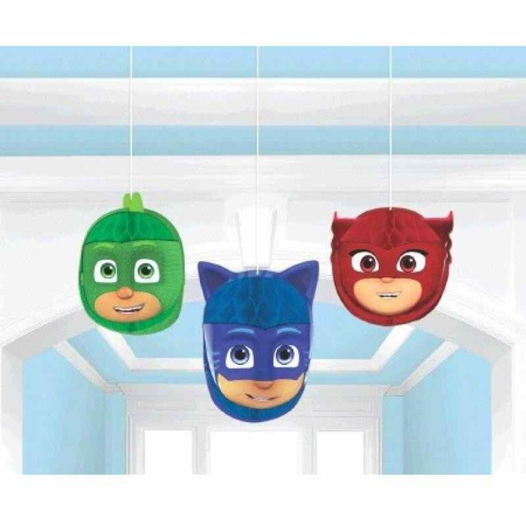 PJ Masks Decoration - Hanging - Honeycomb - 3 Pieces - Thomas Online