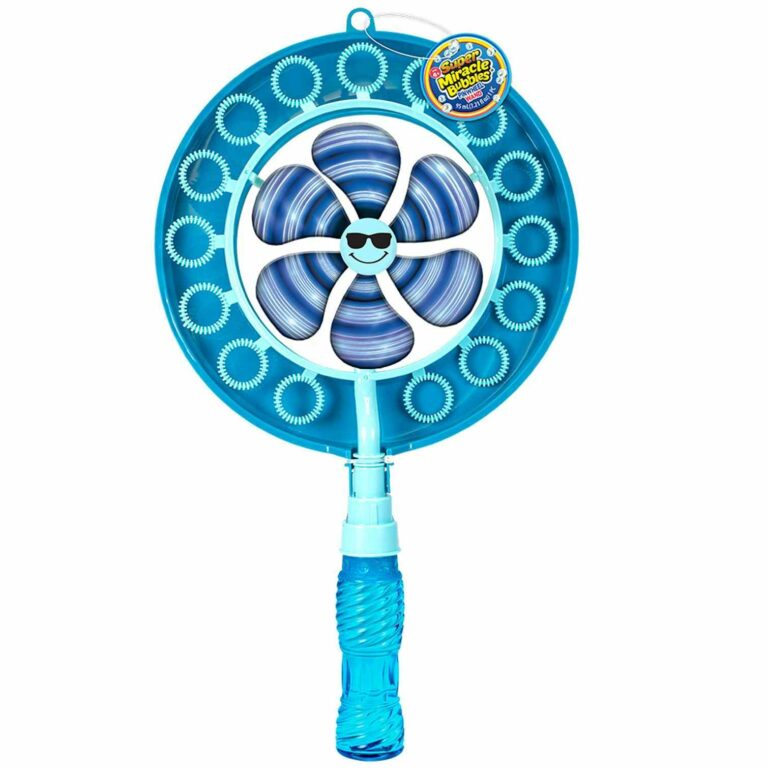 Super Miracle Bubbles Pinwheel Wand - Blue - Thomas Online