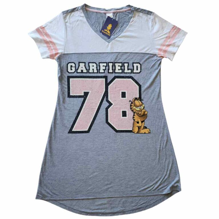 Garfield Summer Pyjamas Nightie - Size Ladies M - Thomas Online