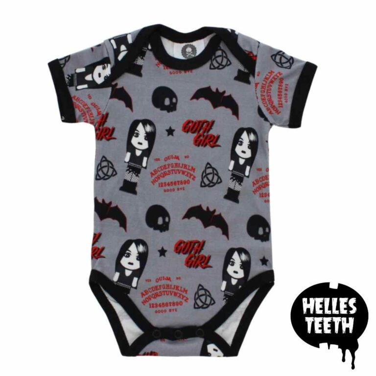Metallimonsters Goth Girl Baby Onesie 6–12 Months – Cotton Infant ...