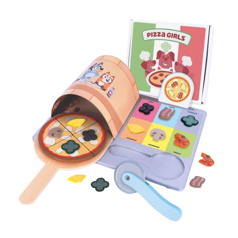 Bluey Wooden Pizza Girls Set - Thomas Online