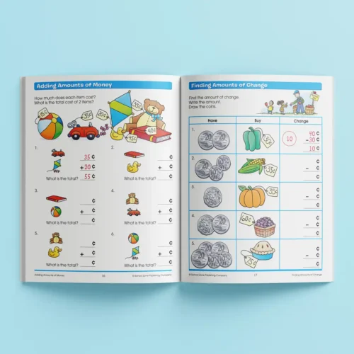 School Zone I Know It Maths Time Money and Fractions Workbook Ages 6–8 ...