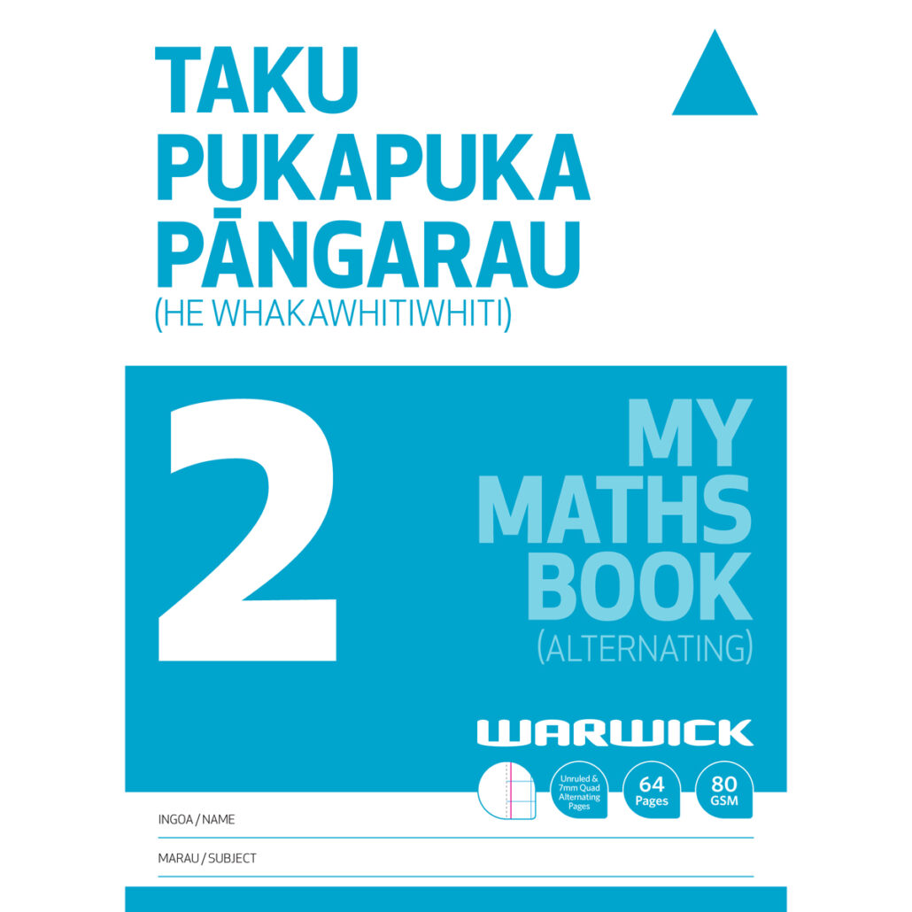 Warwick My Maths Book 2 Quad 7mm Alternating Pages - Thomas Online